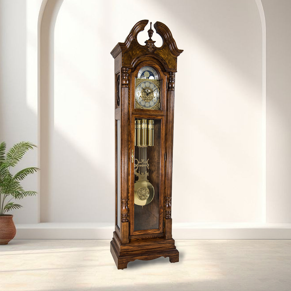 Hermle Blakely Grandfather Clock | Traditional German Floor Clock ...