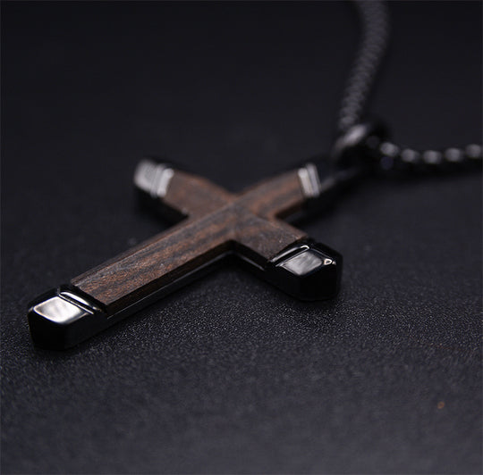 Cross Necklace For Men, Mens Cross Dark Necklace, Anniversary gifts for ...