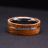 Crafted Perfection: Tungsten Carbide Wedding Ring for Men with CASK ...