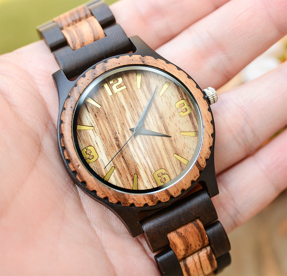 UDX Engraved Wood Watch For Men – Urban Designer Inc