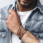 Rosewood Cross Necklace For Men, Stylish Cross Necklaces for Men: Find ...